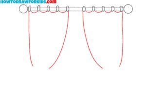 How to Draw Curtains - Easy Drawing Tutorial For Kids