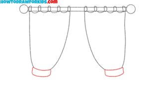 How to Draw Curtains - Easy Drawing Tutorial For Kids