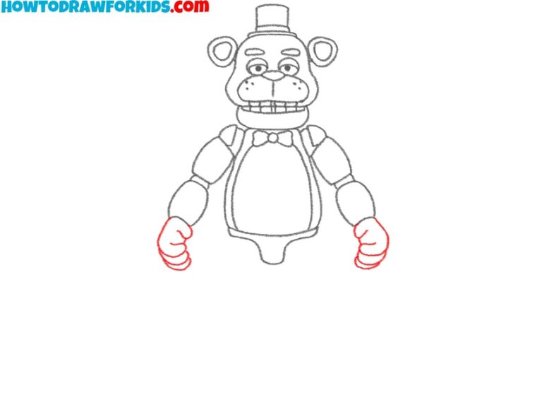 How to Draw Freddy Fazbear - Easy Drawing Tutorial For Kids