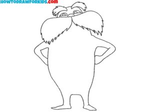 How to Draw The Lorax - Easy Drawing Tutorial For Kids