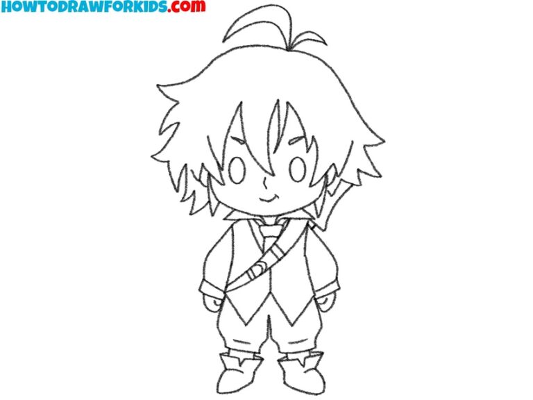 How to Draw Meliodas - Easy Drawing Tutorial For Kids