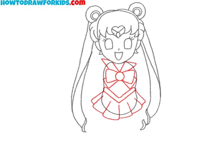 How to Draw Sailor Moon - Easy Drawing Tutorial For Kids