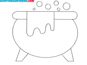 How to Draw a Cauldron - Easy Drawing Tutorial For Kids