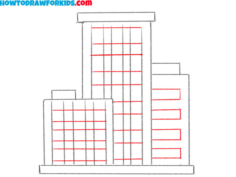 How to Draw a City - Easy Drawing Tutorial For Kids