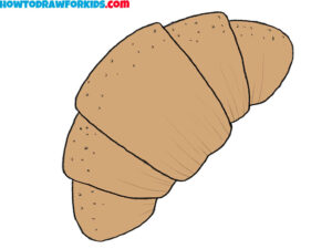 How to Draw a Croissant - Easy Drawing Tutorial For Kids