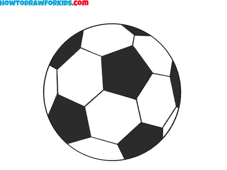 How to Draw a Football - Easy Drawing Tutorial For Kids