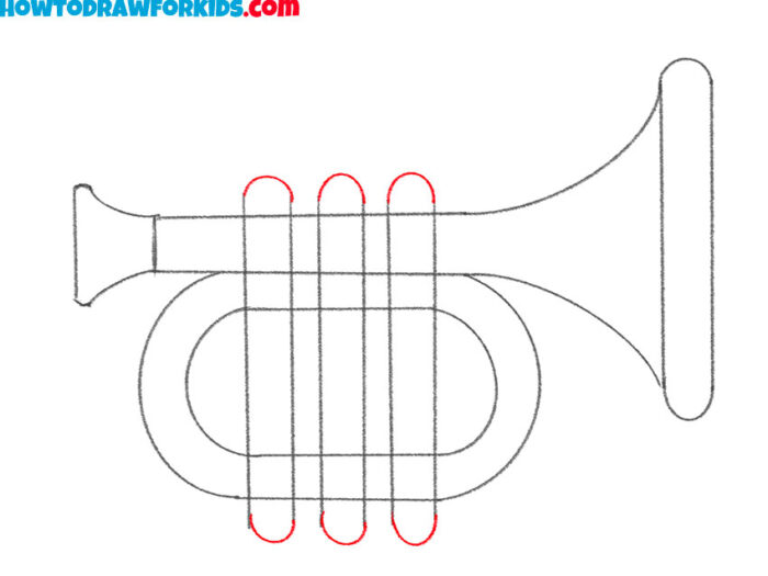 How to Draw a Trumpet - Easy Drawing Tutorial For Kids