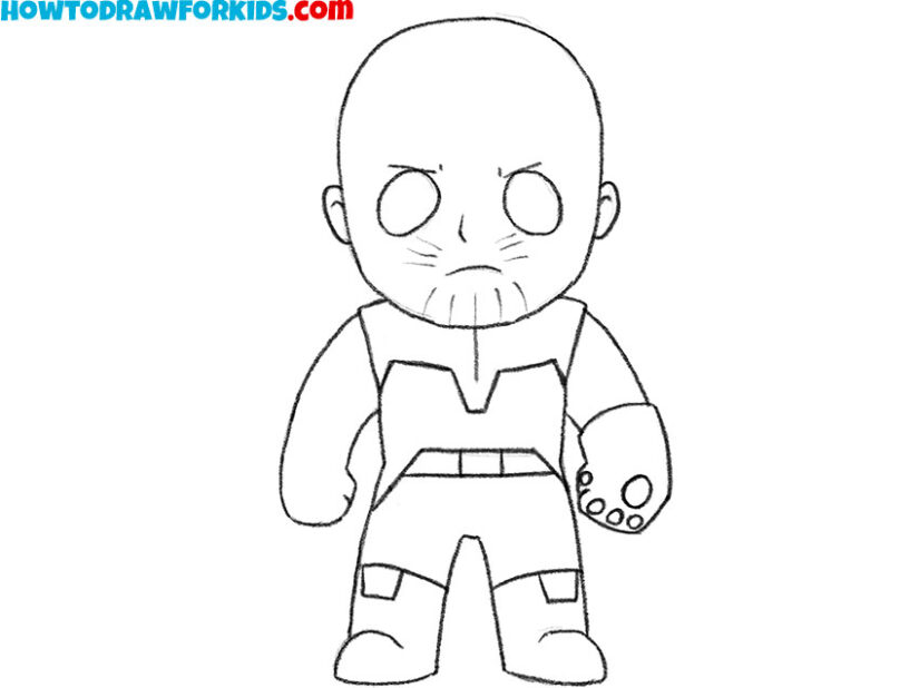 How to Draw Thanos - Easy Drawing Tutorial For Kids