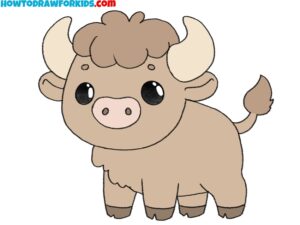 How to Draw a Buffalo - Easy Drawing Tutorial For Kids