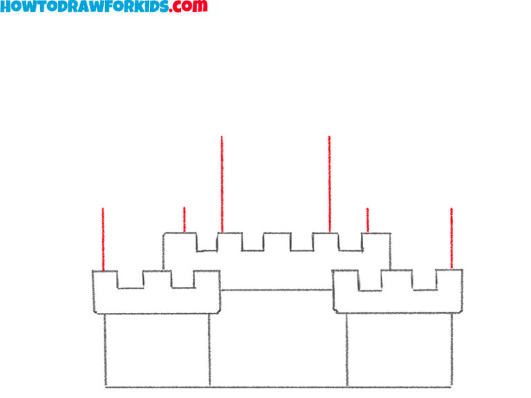 How to Draw a Castle - Easy Drawing Tutorial For Kids