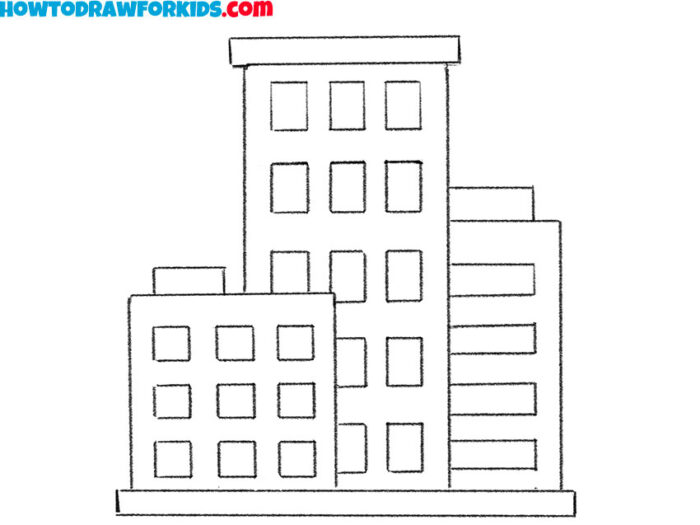 How to Draw a City - Easy Drawing Tutorial For Kids