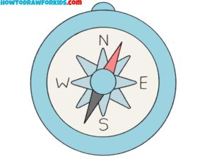 How to Draw a Compass - Easy Drawing Tutorial For Kids
