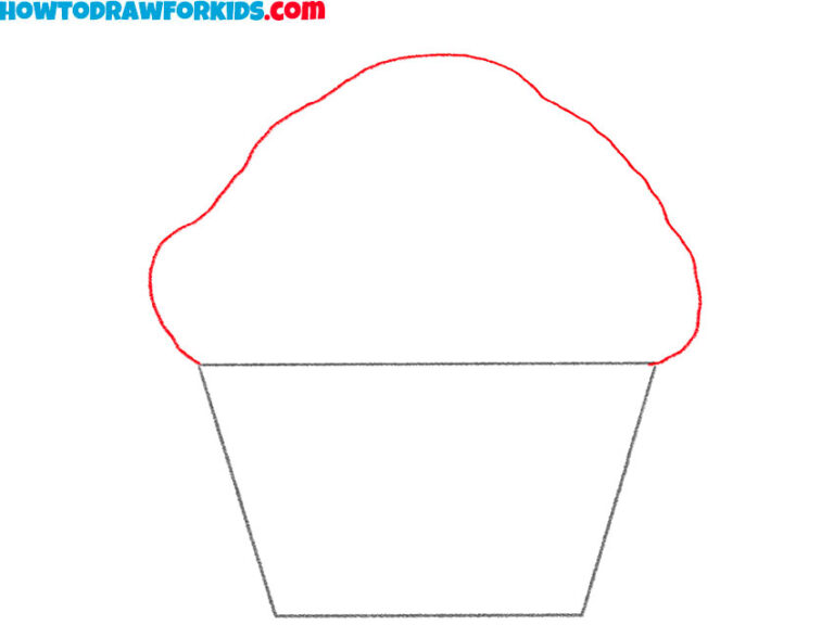 How to Draw a Cupcake - Easy Drawing Tutorial For Kids