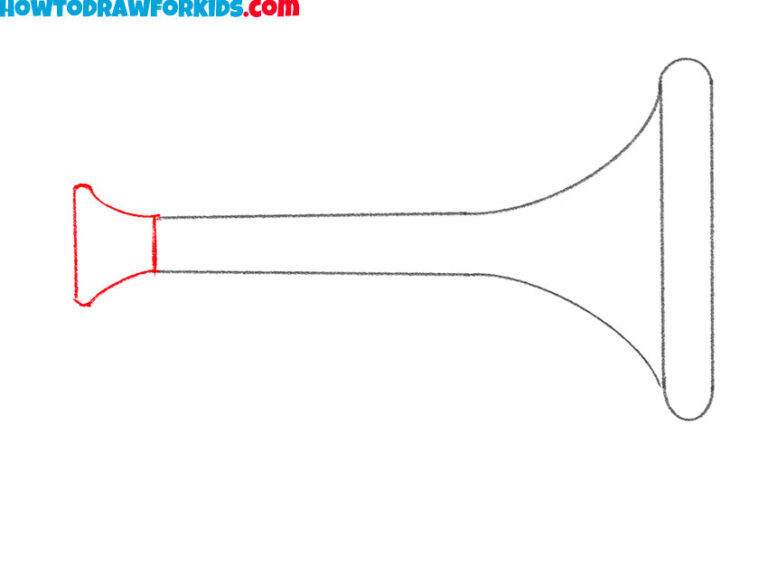 How to Draw a Trumpet - Easy Drawing Tutorial For Kids