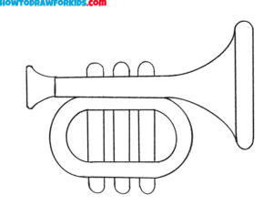 How to Draw a Trumpet - Easy Drawing Tutorial For Kids
