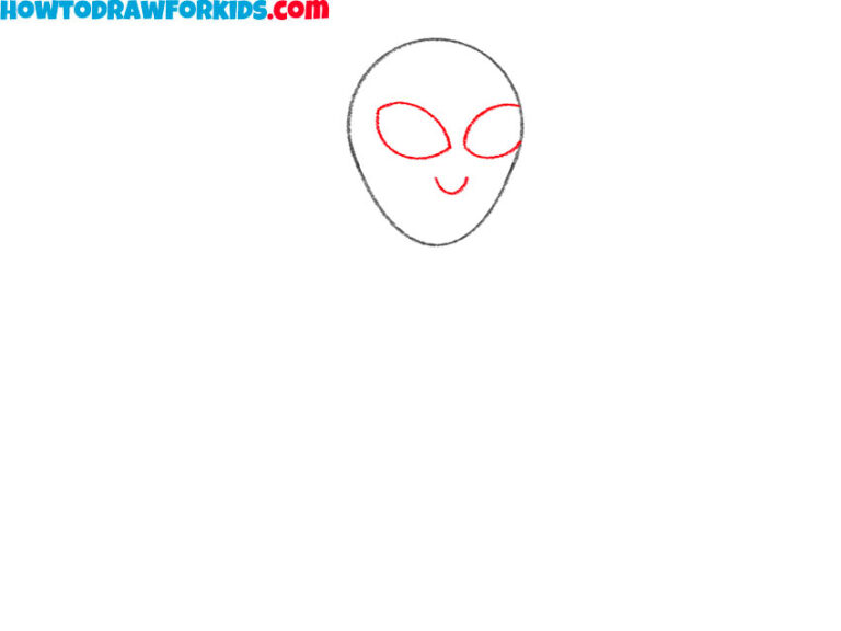How to Draw an Alien - Easy Drawing Tutorial For Kids