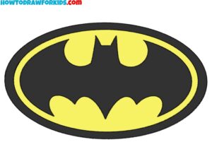How to Draw Batman Logo - Easy Drawing Tutorial For Kids