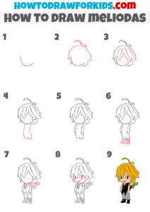 How to Draw Meliodas - Easy Drawing Tutorial For Kids