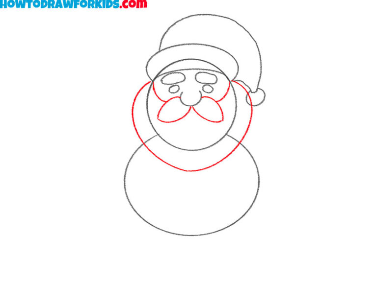 How to Draw Santa Claus - Easy Drawing Tutorial For Kids