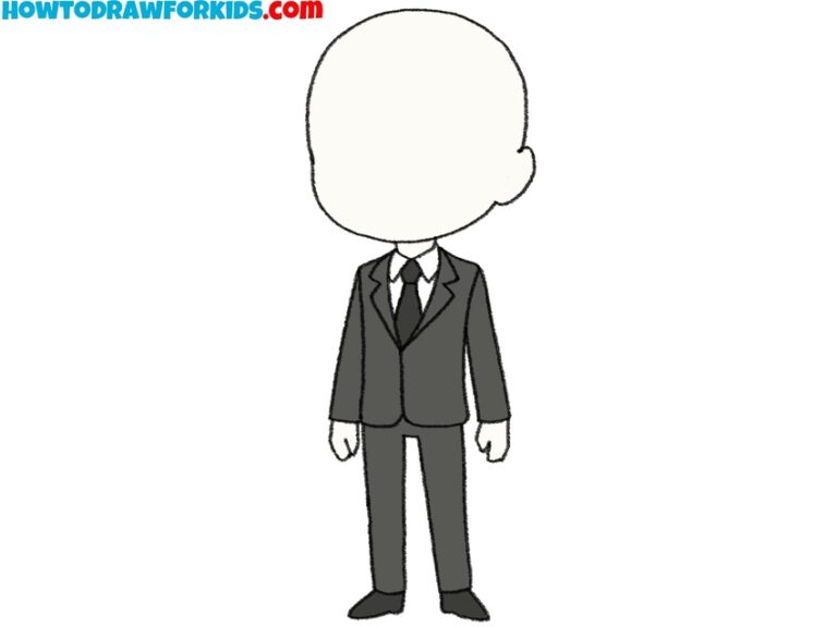 How to Draw Slenderman - Easy Drawing Tutorial For Kids