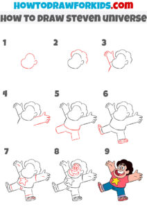 How to Draw Steven Universe - Easy Drawing Tutorial For Kids