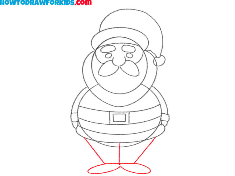 How to Draw Santa Claus - Easy Drawing Tutorial For Kids
