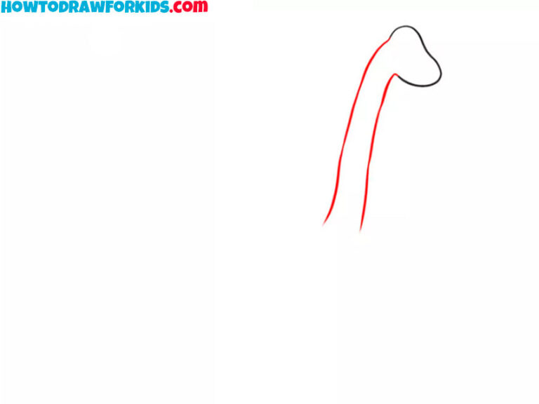 How to Draw a Brachiosaurus - Easy Drawing Tutorial For Kids