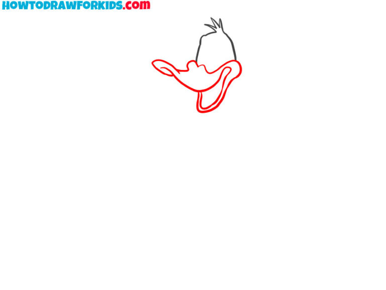 How to Draw Daffy Duck - Easy Drawing Tutorial For Kids