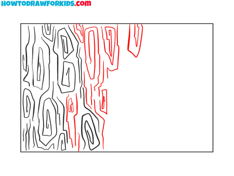 How to Draw Tree Bark - Easy Drawing Tutorial For Kids