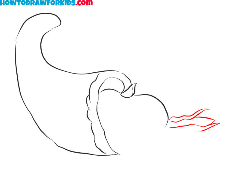 How to Draw a Cornucopia - Easy Drawing Tutorial For Kids