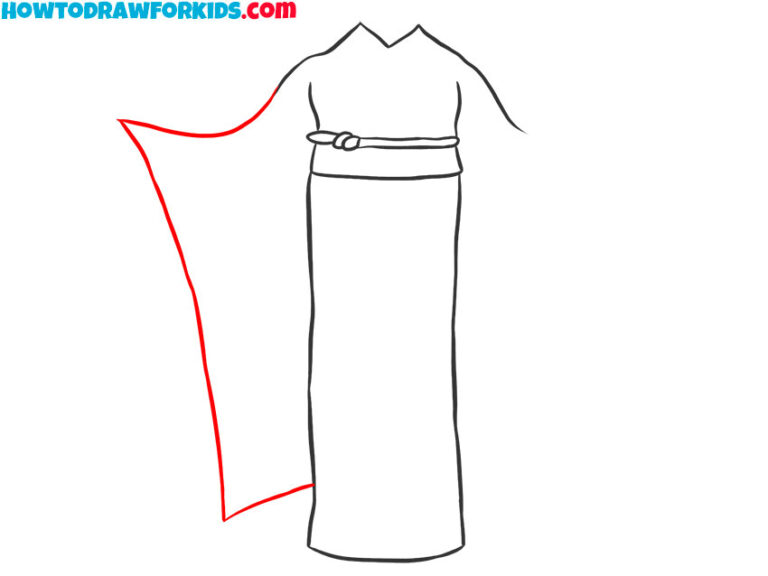 How to Draw a Kimono - Easy Drawing Tutorial For Kids
