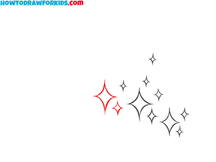 How to Draw Sparkles - Easy Drawing Tutorial For Kids