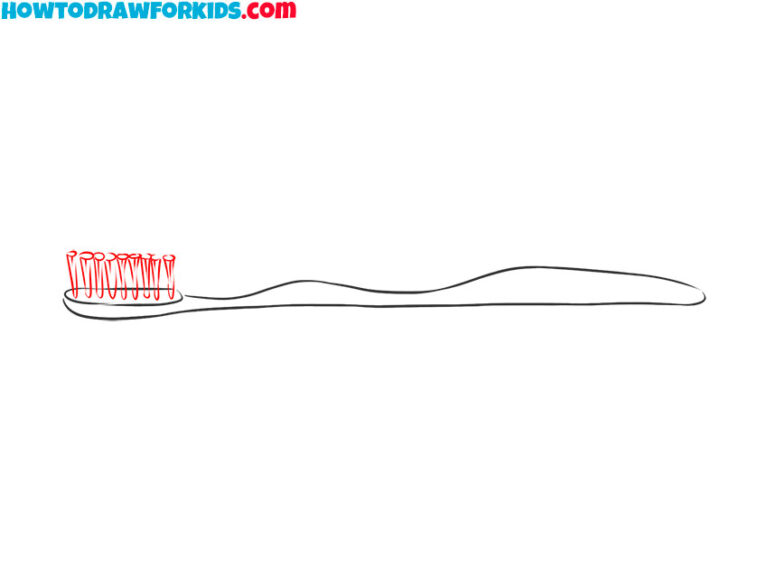 How to Draw a Toothbrush - Easy Drawing Tutorial For Kids