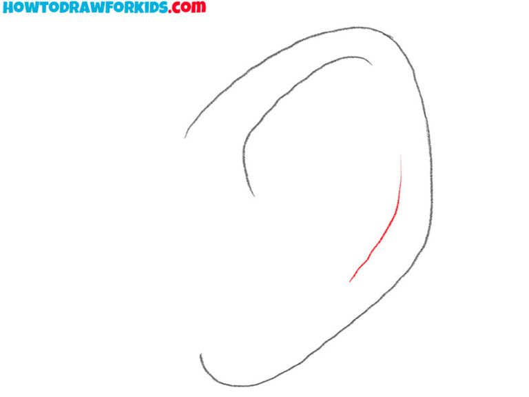 How to Draw an Anime Ear - Easy Drawing Tutorial For Kids