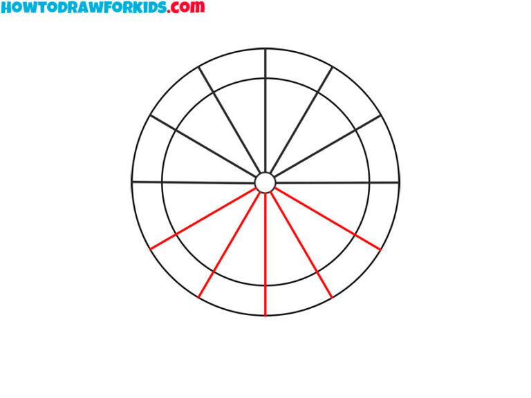 How to Draw a Ferris Wheel - Easy Drawing Tutorial For Kids