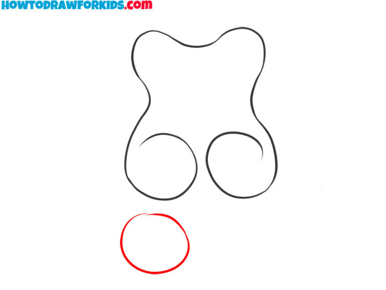 How to Draw a Gummy Bear - Easy Drawing Tutorial For Kids
