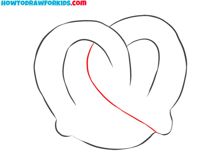 How to Draw a Pretzel - Easy Drawing Tutorial For Kids