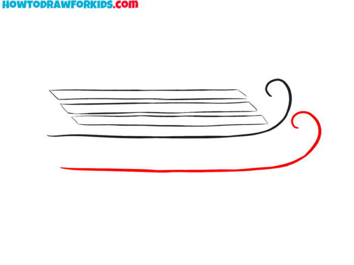 How to Draw a Sledge - Easy Drawing Tutorial For Kids