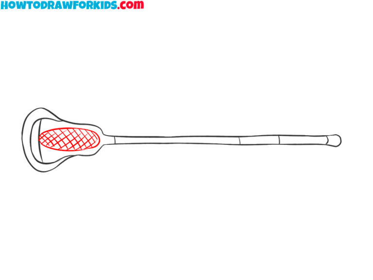 How to Draw a Lacrosse Stick - Easy Drawing Tutorial For Kids