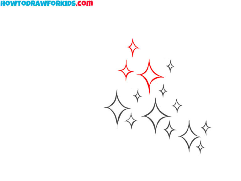 How to Draw Sparkles - Easy Drawing Tutorial For Kids