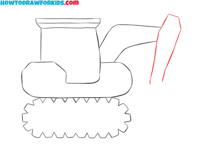How to Draw an Excavator - Easy Drawing Tutorial For Kids