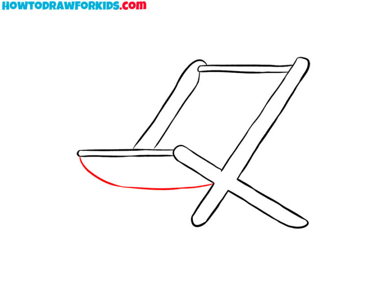 How to Draw a Beach Chair - Easy Drawing Tutorial For Kids