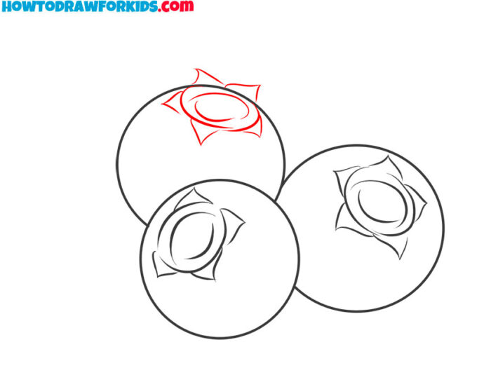 How to Draw a Blueberry - Easy Drawing Tutorial For Kids