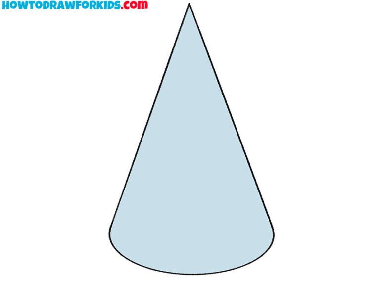 How to Draw a Cone - Easy Drawing Tutorial For Kids