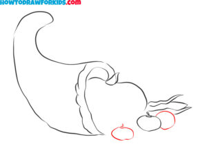 How to Draw a Cornucopia - Easy Drawing Tutorial For Kids