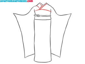 How to Draw a Kimono - Easy Drawing Tutorial For Kids