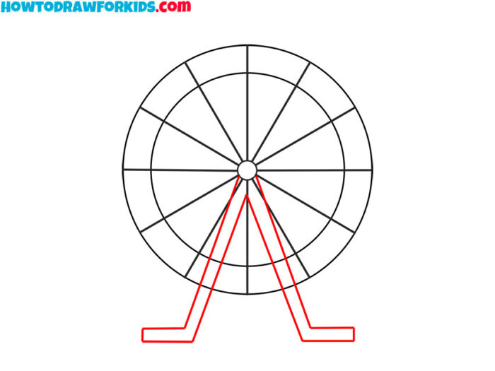 How to Draw a Ferris Wheel - Easy Drawing Tutorial For Kids