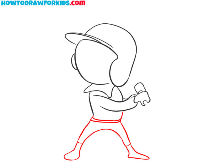 How to Draw a Baseball Player - Easy Drawing Tutorial For Kids