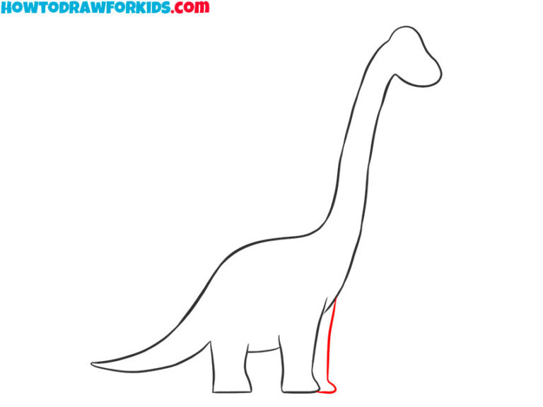 How to Draw a Brachiosaurus - Easy Drawing Tutorial For Kids