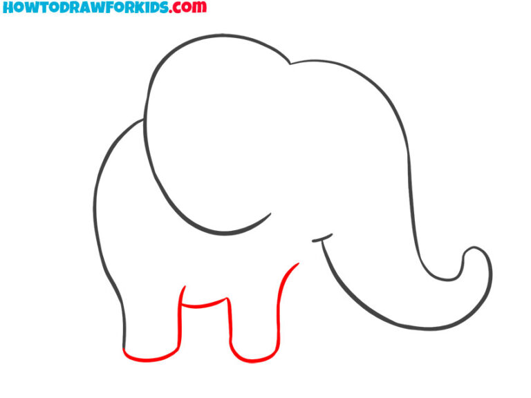 How to Draw a Cartoon Elephant - Easy Drawing Tutorial For Kids